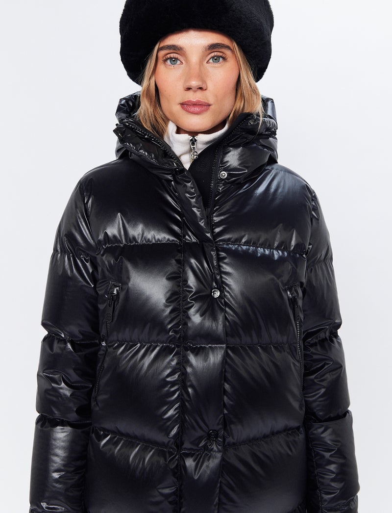 Sarah Long Coat - Black | 8848 Altitude