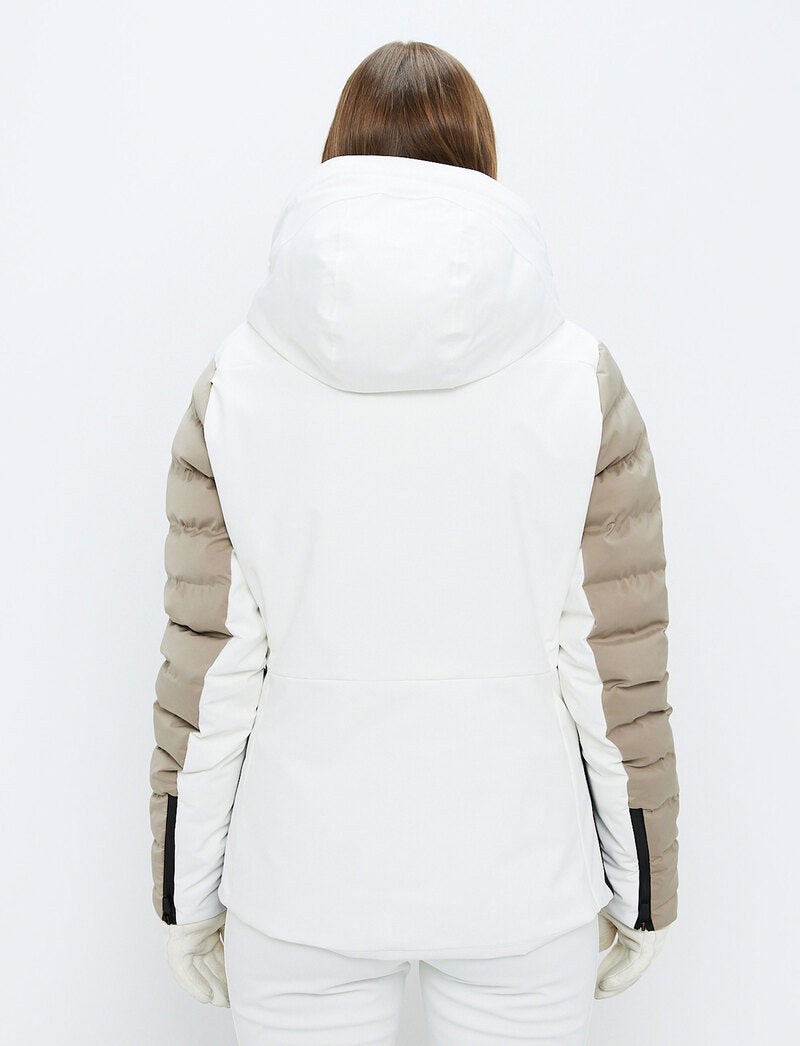 Audrey Ski Jacket - Blanc/Lt Beige | 8848 Altitude