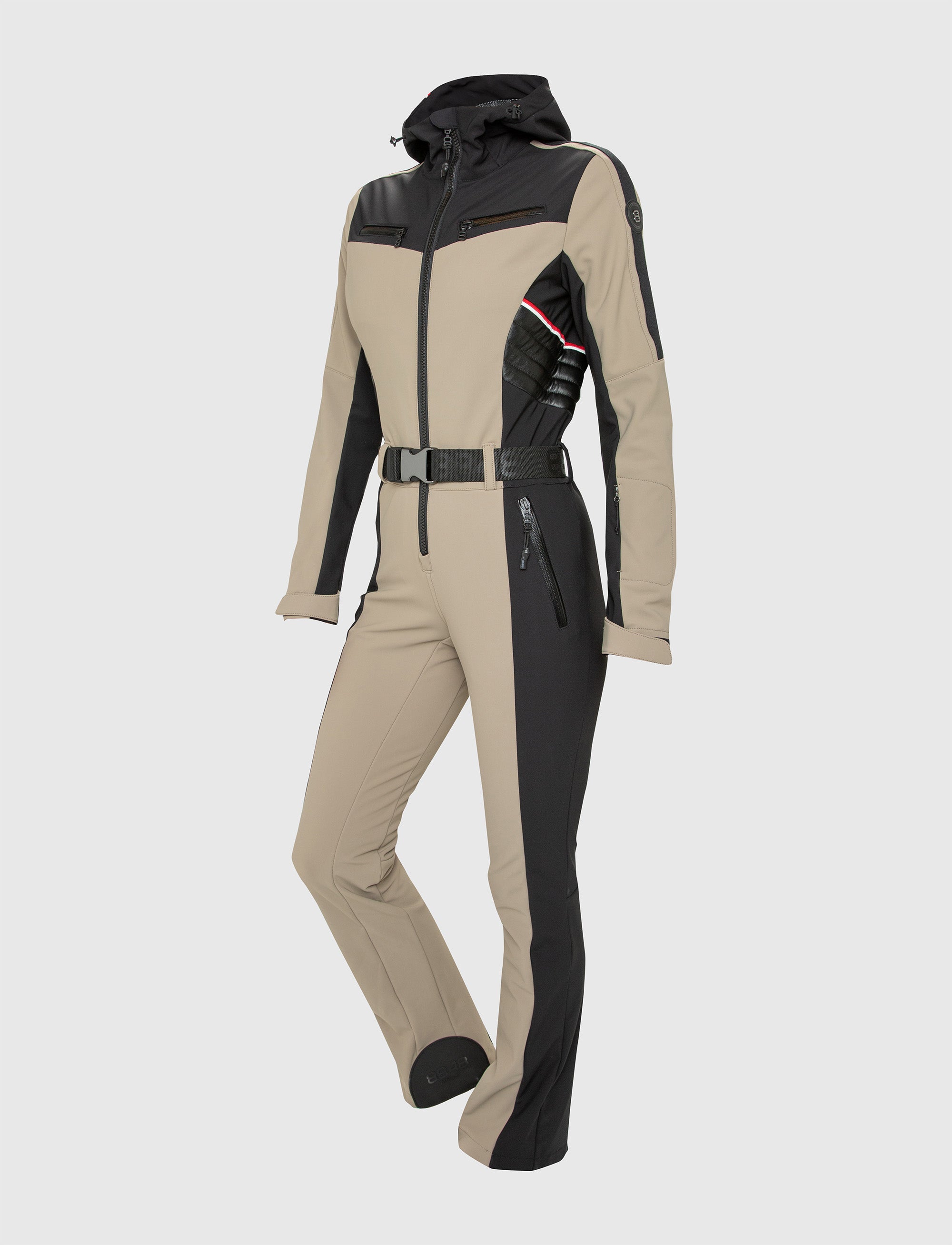 Lara W Ski Suit - Blanc/Fallen Rock | 8848 Altitude